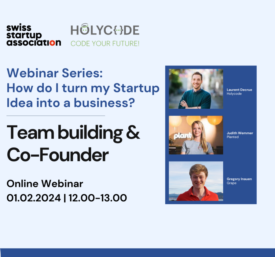 Upcoming Events - Swiss Startup Association
