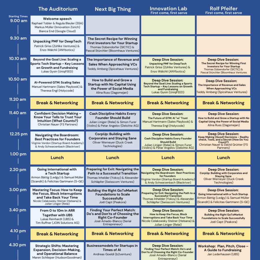 Founders Day 2025 - Swiss Startup Association